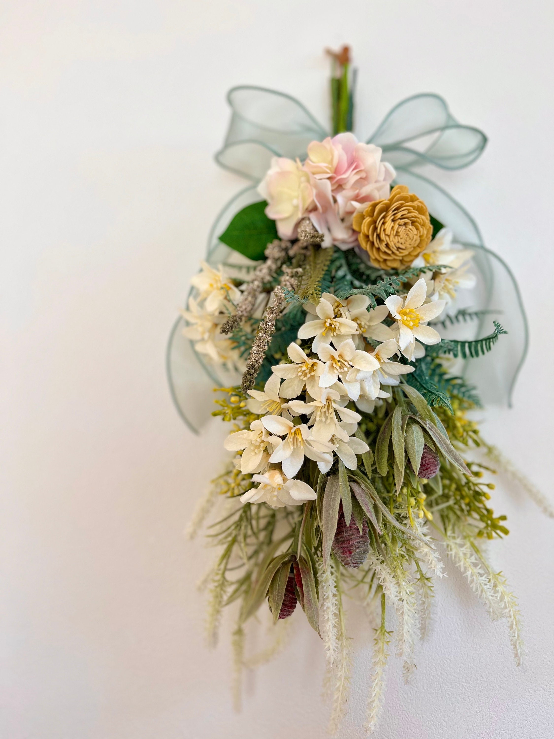 Flower Swag, Greenery Swag, Swag for Room, Spring Summer Swag, Mother's ...