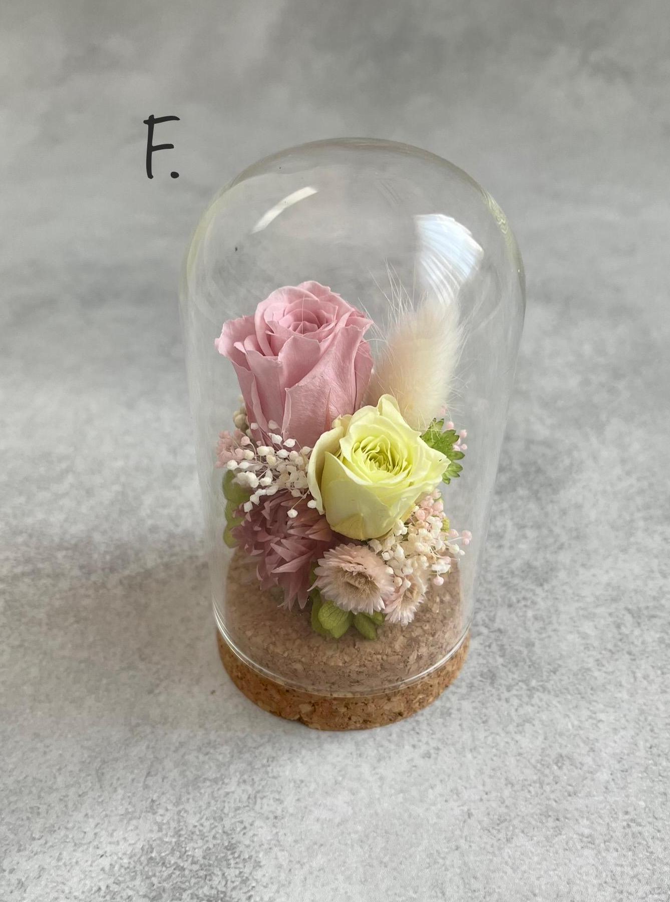 Personalized Message Preserved Rose Glass Dome, Birthday, Wedding ...