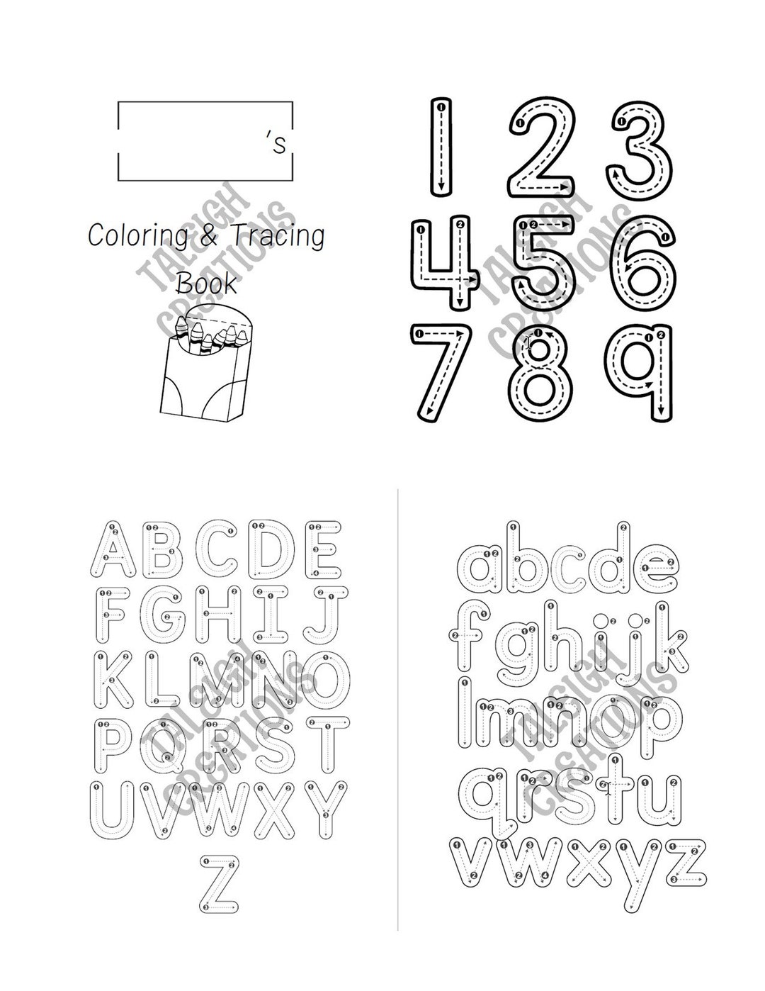 Fine Motor Journal for Kids, Coloring Book for Kids, Letter Tracing ...