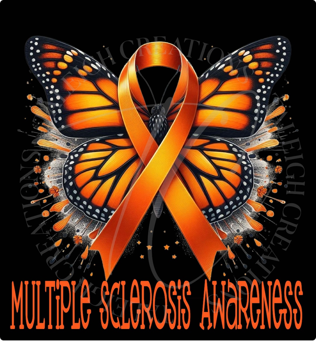 MS Png, Multiple Sclerosis Awareness Png, MS Butterfly Png - Digital ...