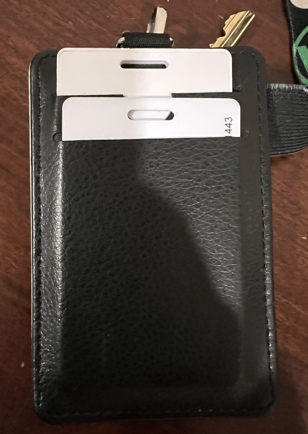 Alarm ID Badge Holder, Alarm Holder Key Ring, Vertical ID Card Case ...