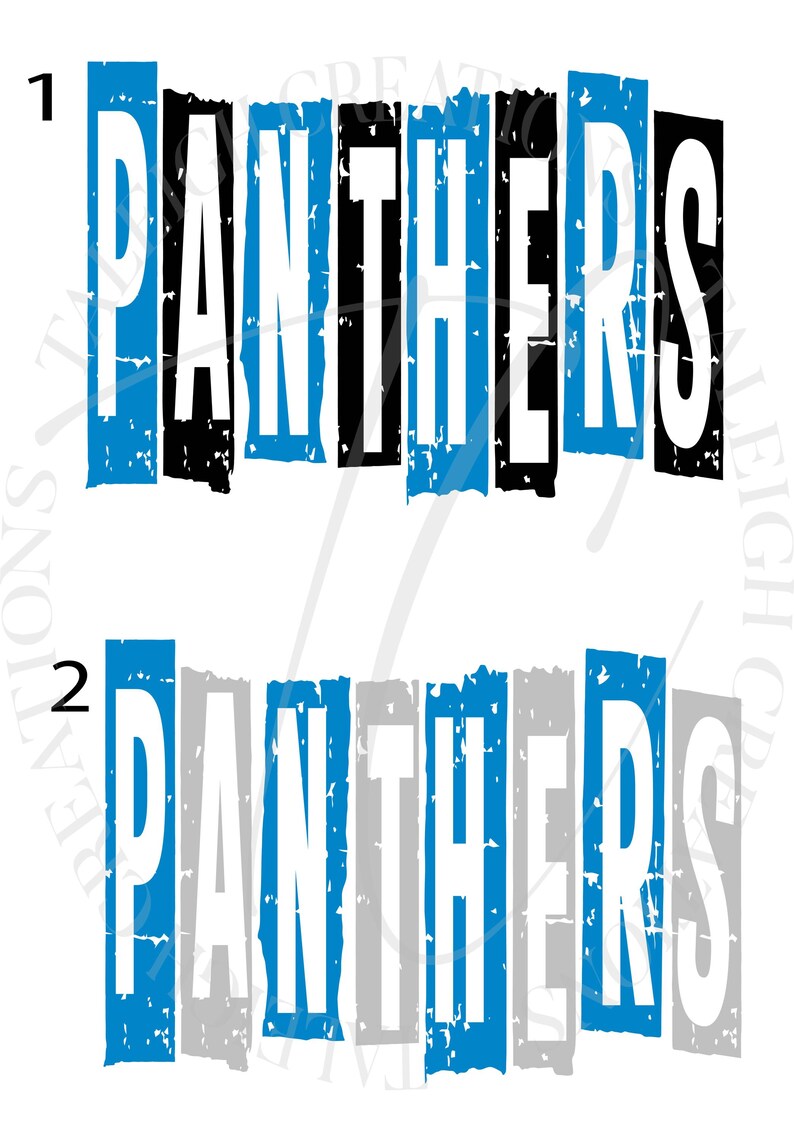 Panthers, Football, PNG Digital Image Only - 2 VERSIONS - Etsy