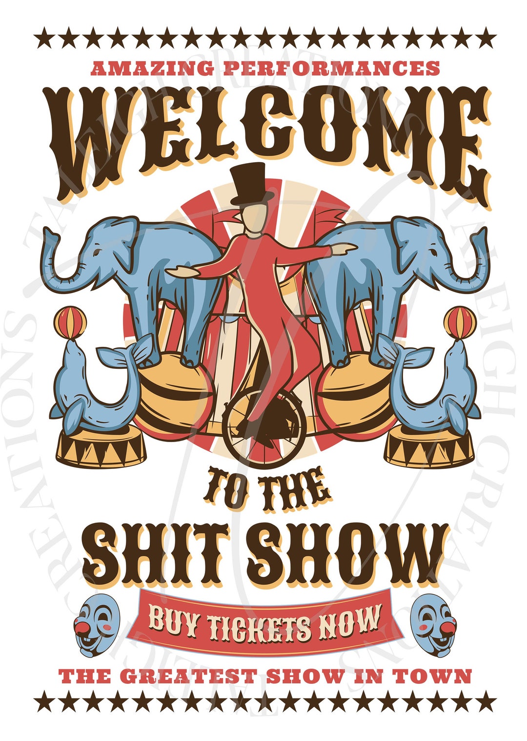 Welcome to the Shit Show, Funny, Humor- PNG Digital Image Only - Etsy