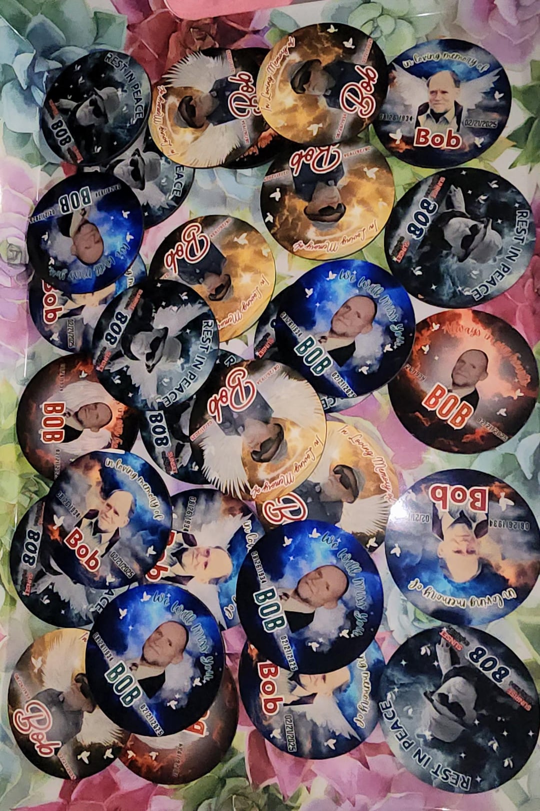 Custom Memorial Buttons | in Loving Memory Keepsake - Etsy