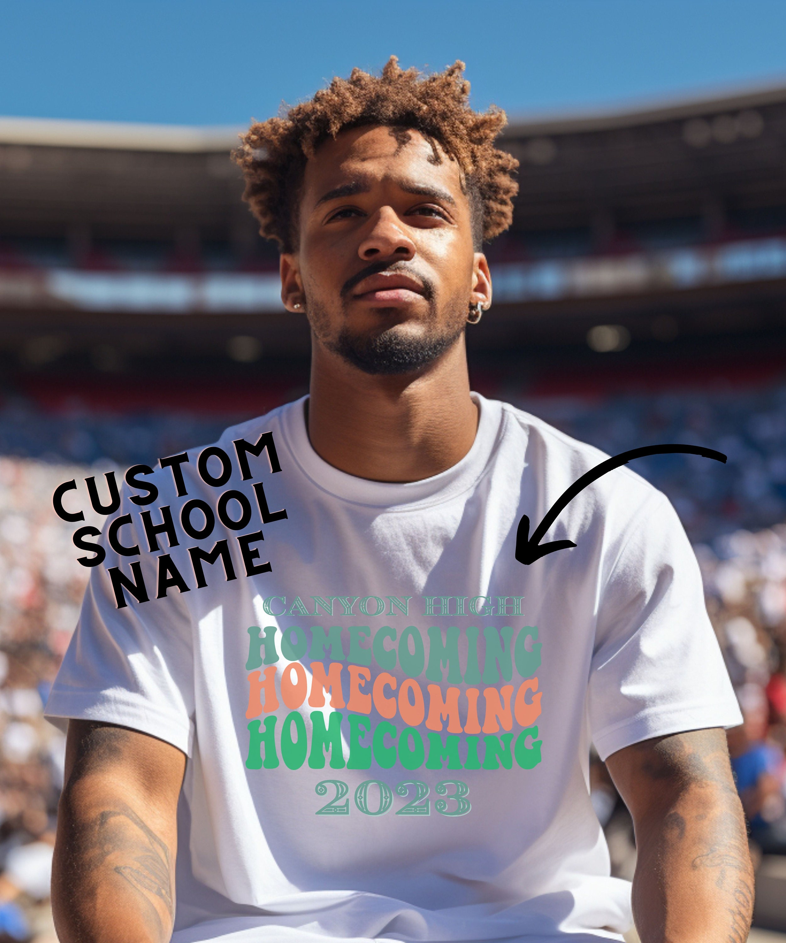 Custom Homecoming School Spirit Shirt, Personalized Unisex Tee. Gift ...