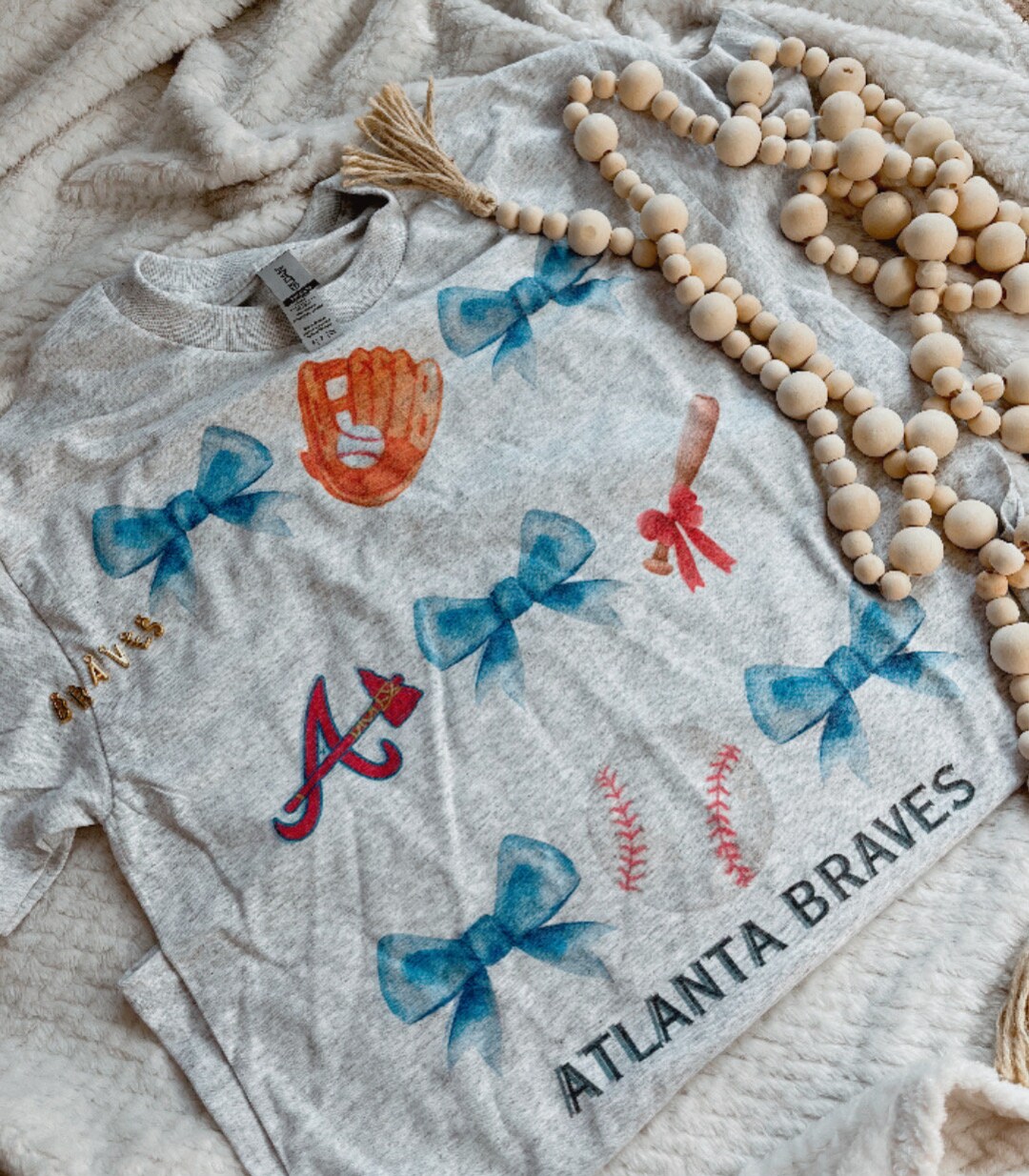 ATLANTA BRAVES Coquette Baseball Sublimation MLB Merch, Braves Tee ...