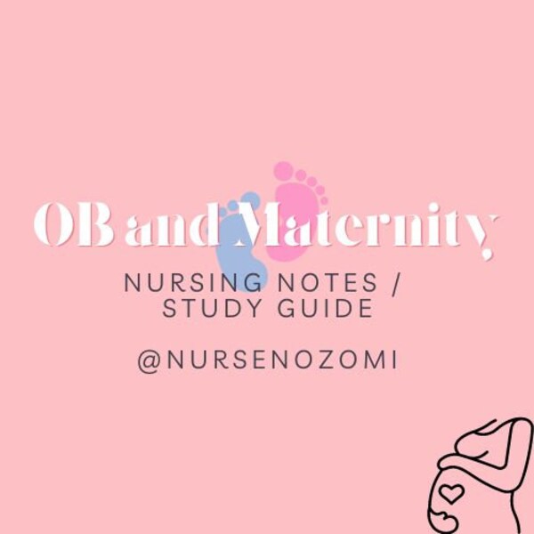 Maternity Study Guide - Etsy