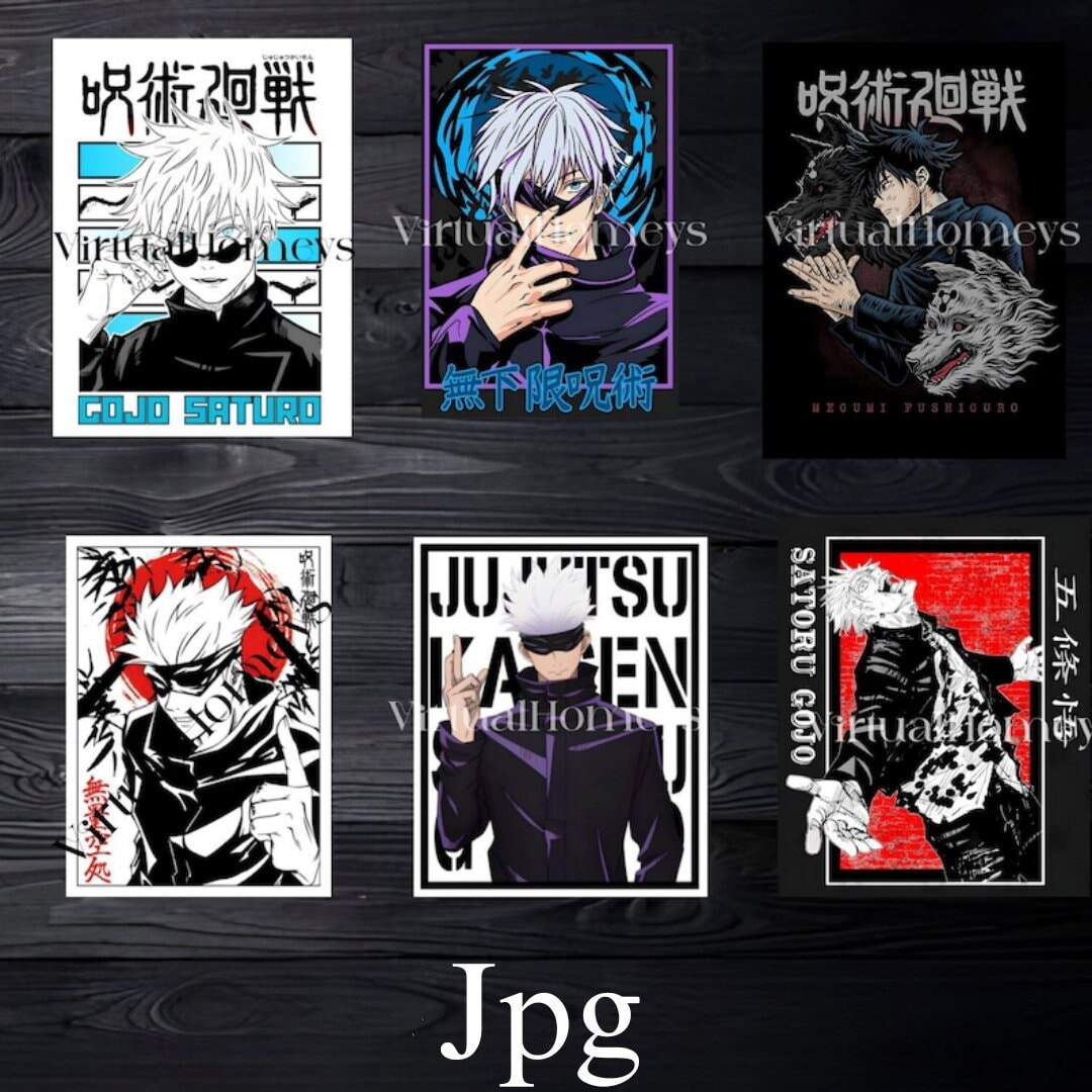 Satoru Gojo & Jujutsu Kaisen Graphic Jpg. Jujutsu Kaisen Shirts ...