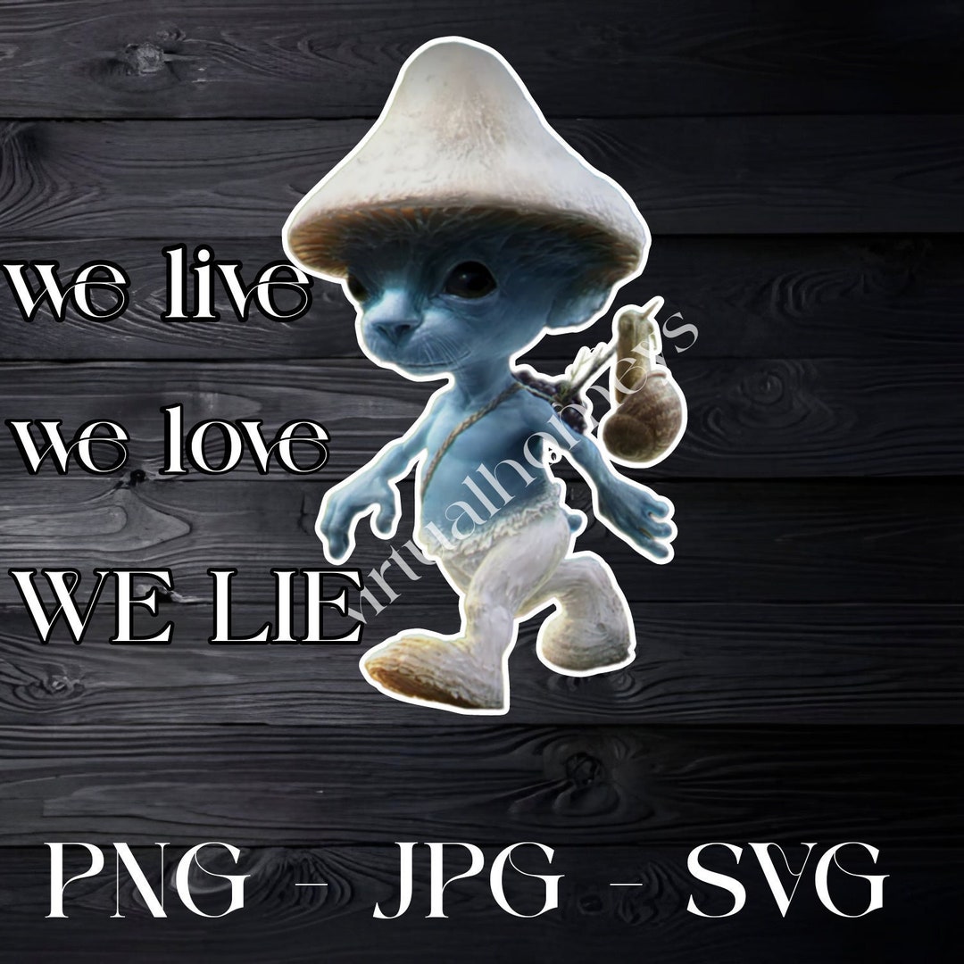 Smurf Cat Png Svg Jpg Blue Smurf Cat Blue Cat Meme - Etsy UK