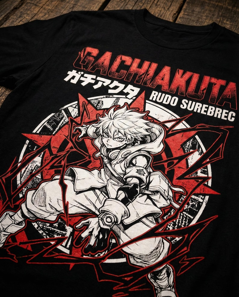 Gachiakuta Rudo PNG Instant Download - Anime Graphic Tee Design , Enjin ...
