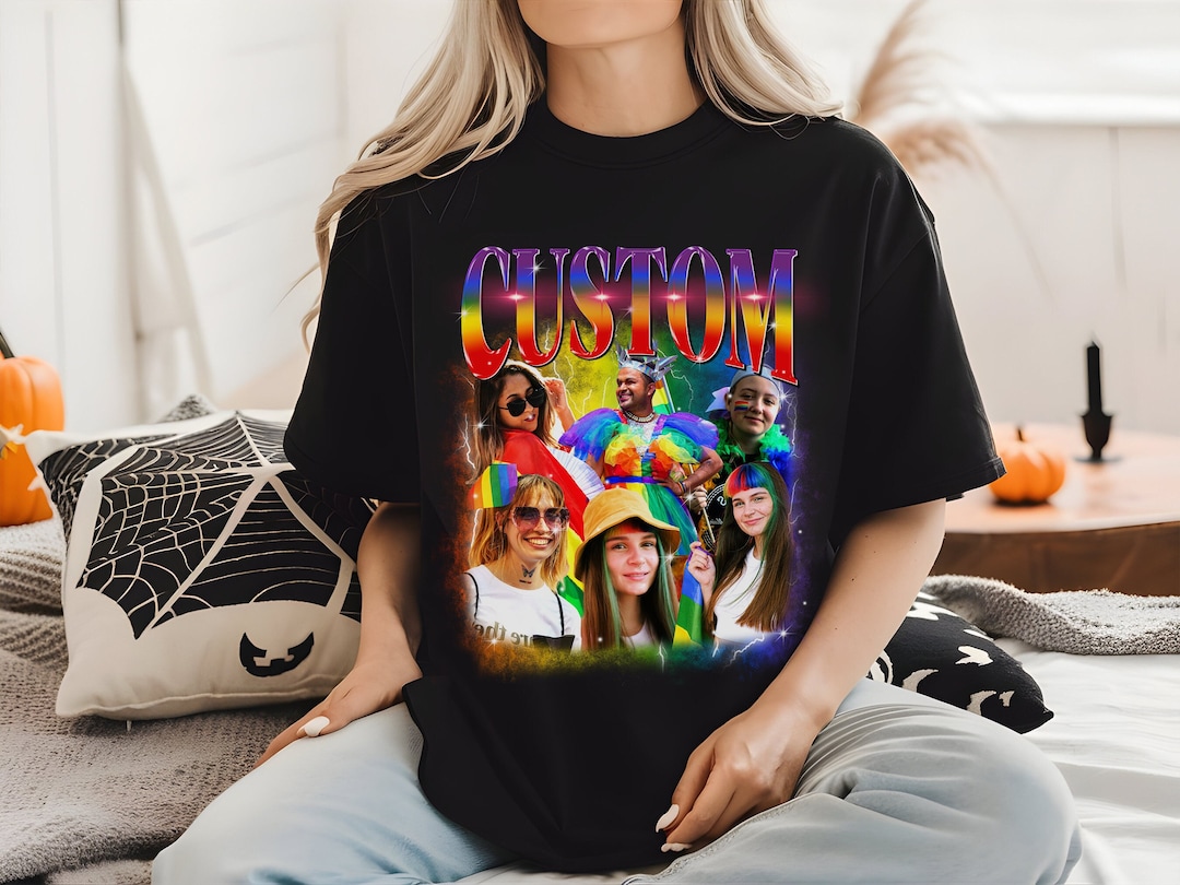 Custom LGBT Bootleg Shirt, Custom Photo Shirt, Pride T-shirt for LGBTQ ...