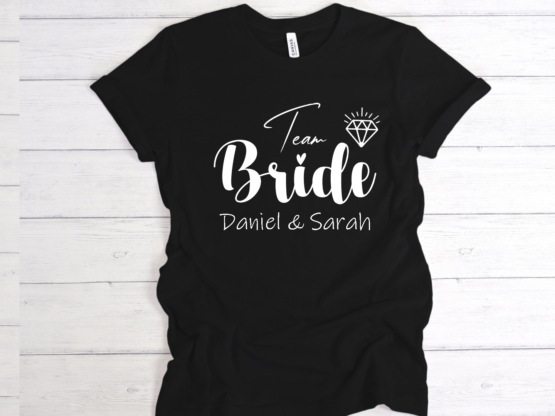 Custom Team Bride Shirts, Bridal Party T-shirt, Wedding Party Tshirt ...