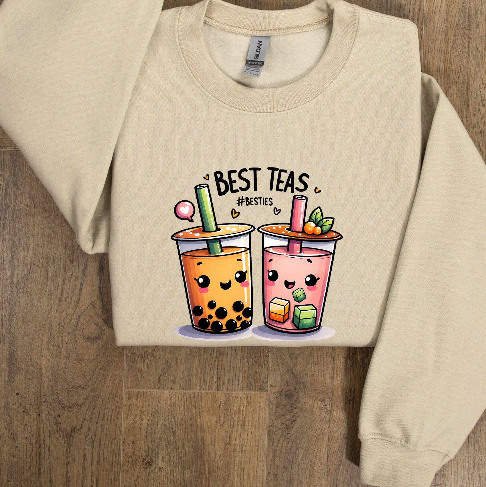 Best Teas Sweatshirt, Besties Sweatshirt, Funny Best Friend Sweatshirt ...