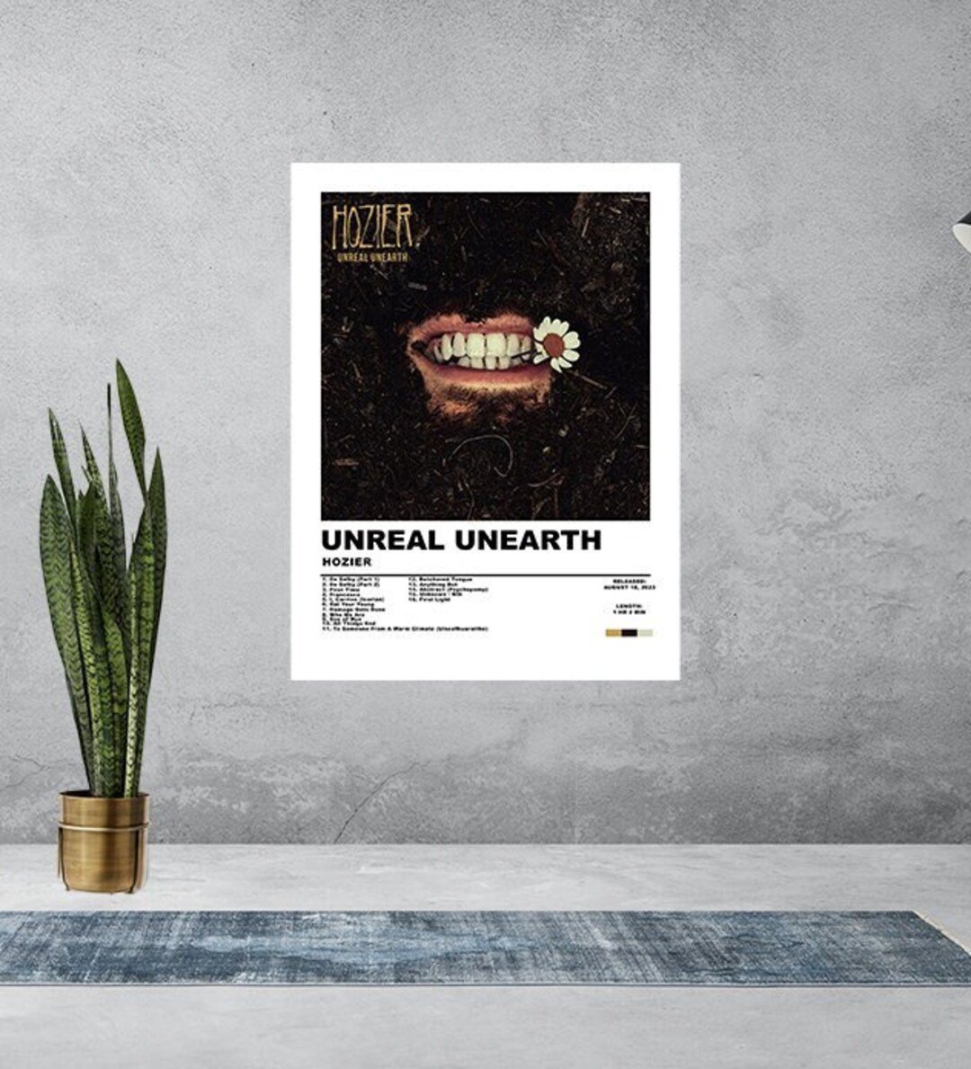 Hozier Unreal Unearth Poster DIGITAL DOWNLOAD - Etsy