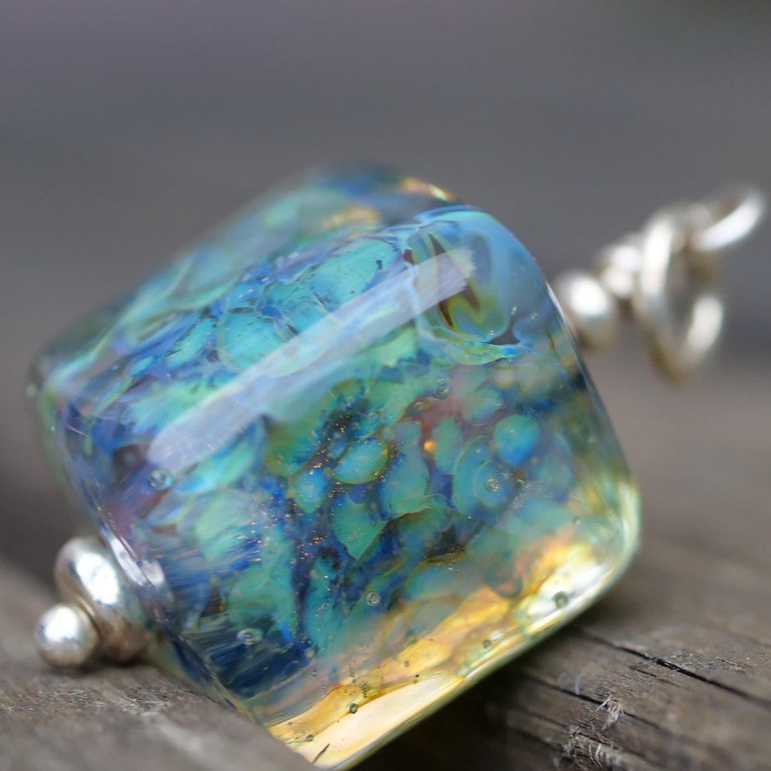 Tesseract Pendant Crystal Necklace Jewellery Cube Gift Handmade Fairy ...