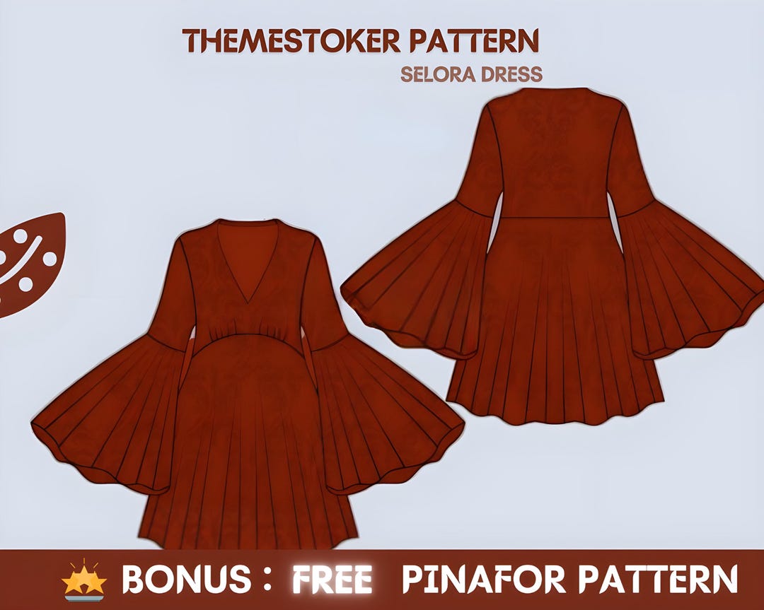 Selora Dress Sewing Pattern | Pdf Corset Dress Pattern | Digital Dress ...