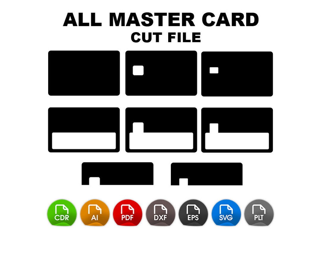 All Master Card Atm Card Skin Template Vector Skin Die Cut File - Etsy