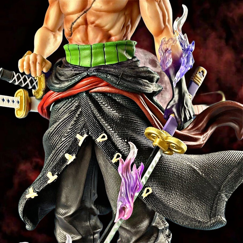 Anime One Piece Demon Roronoa Zoro Post Time Skip Action - Etsy