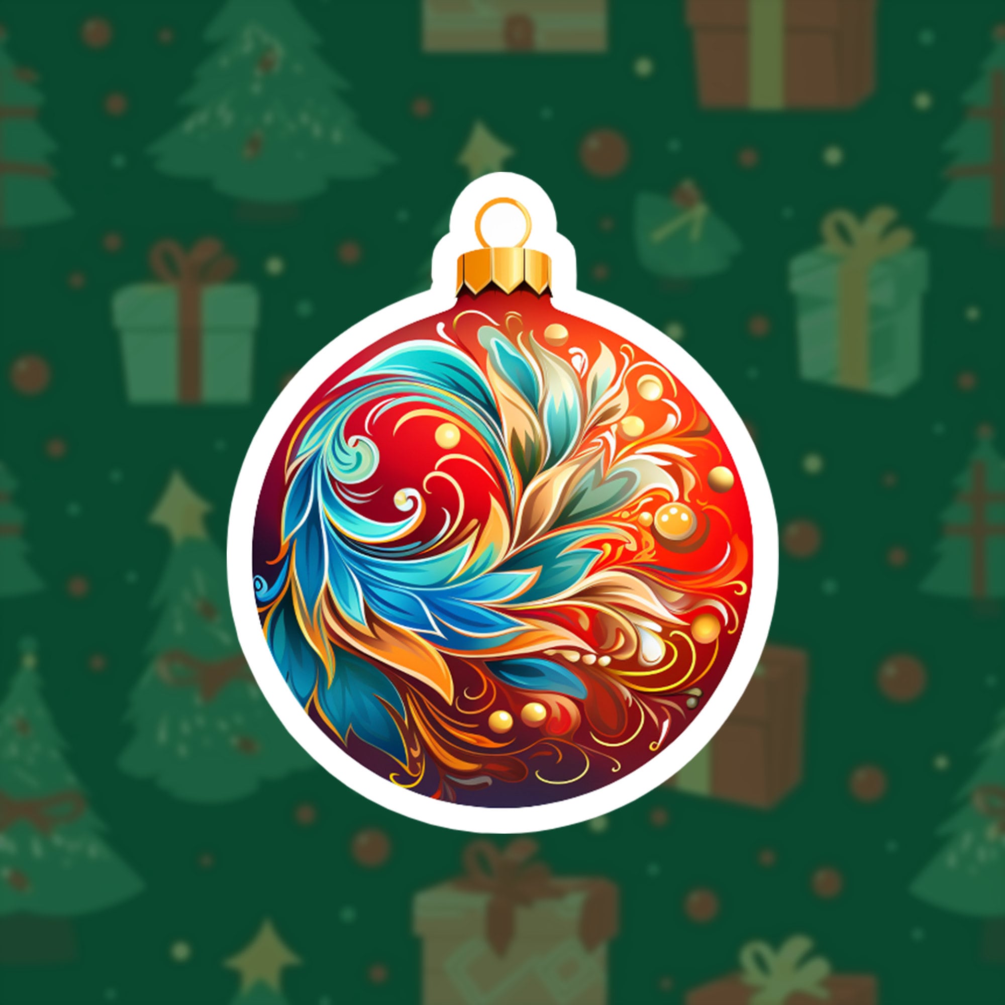 Artsy Abstract Christmas Ornaments - Etsy