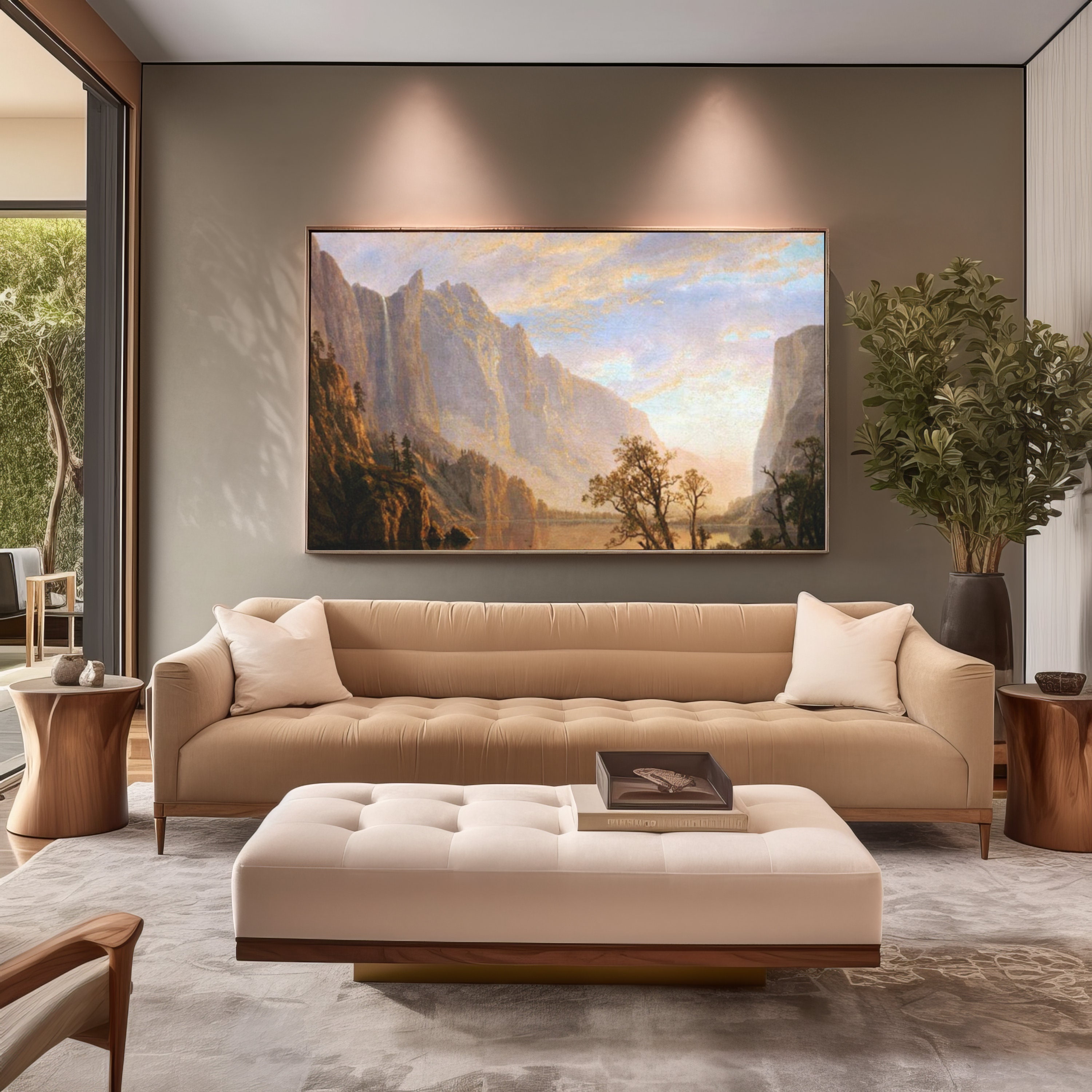 Vintage Landscape Wall Art, Large Canvas Wall Art, Landscape Painting ...