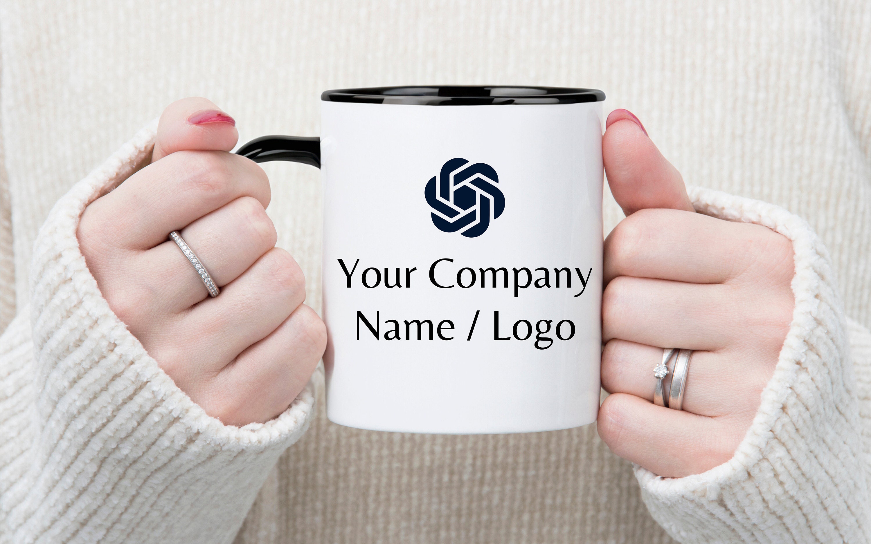 Company Logo Coffee Mug, Custom Logo Coffee Cup, Custom Corporate Gifts ...