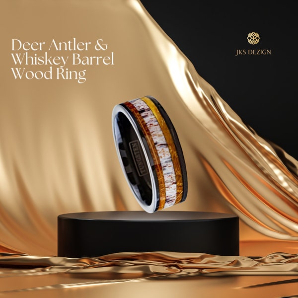 Deer Antler Ring - Etsy