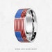 Stainless Steel Mens USA American Flag Ring Band American Flag Ring Men ...