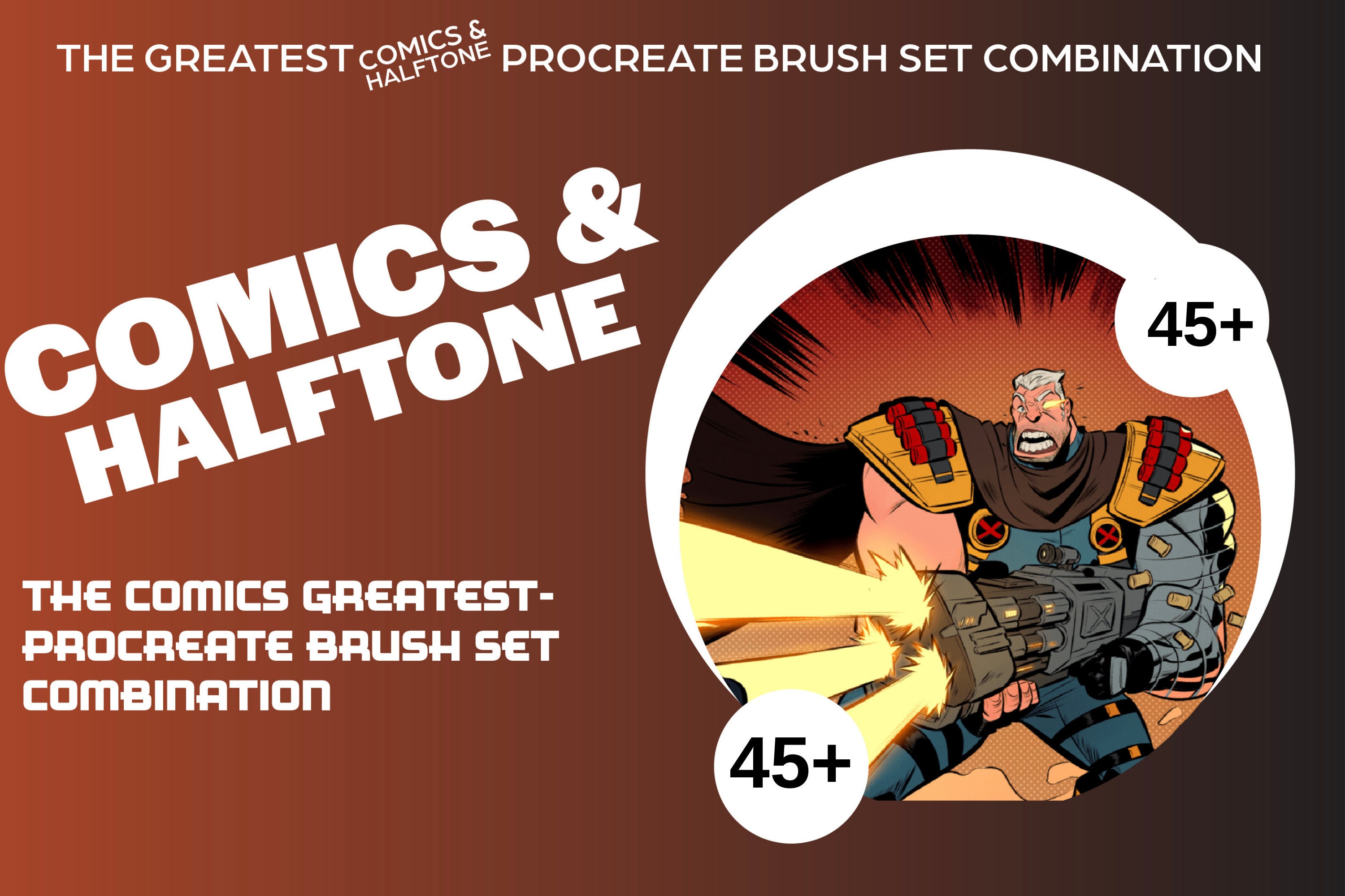 45+ Procreate Comic&halftone Brushes, Procreate Comic Brushes, Halftone ...