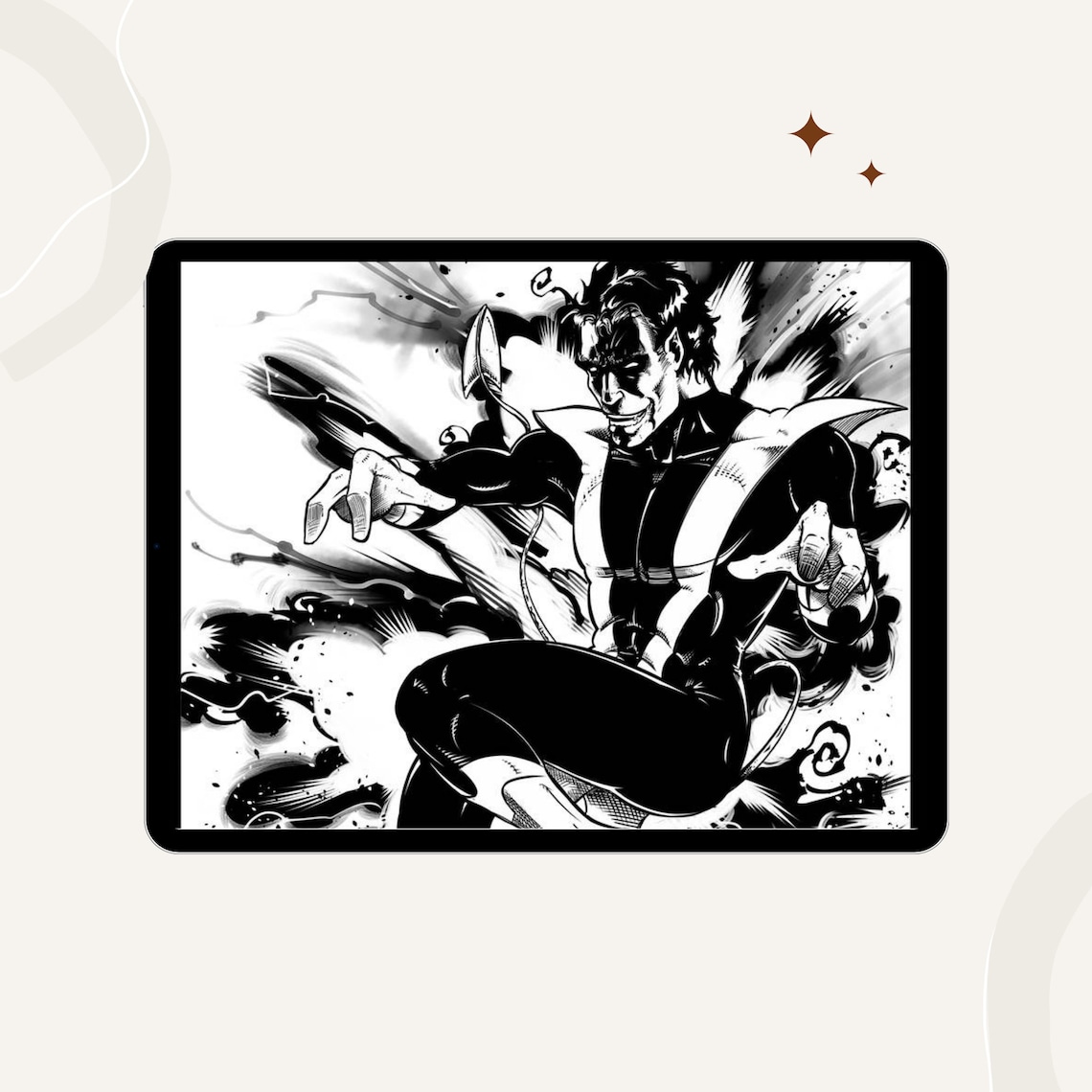 35 the Comics Procreate Pack, Procreate Comic Brushes, Procreate Manga ...