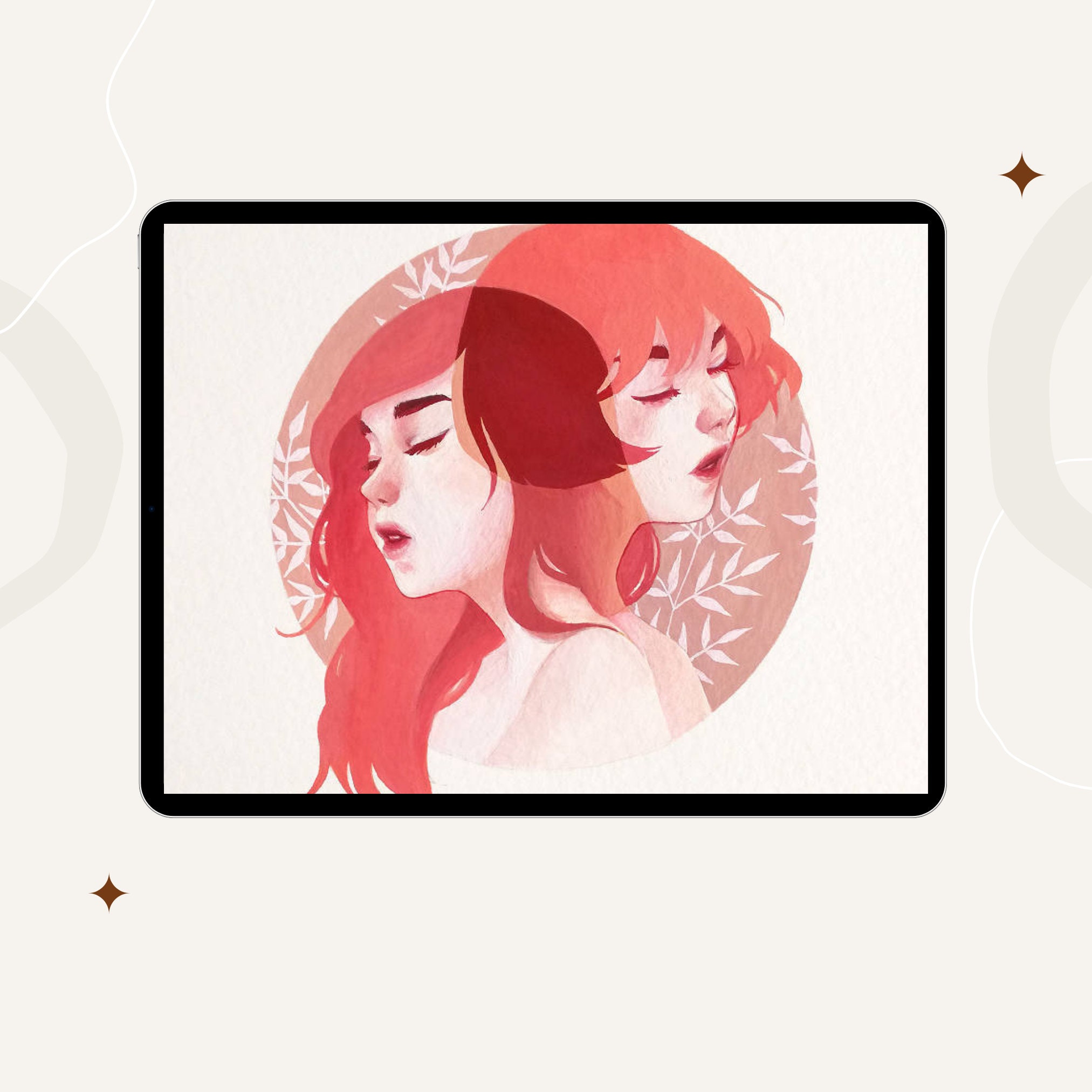 Procreate Realistic Gouache Brushes, Gouache Procreate Brush Set, Paper ...