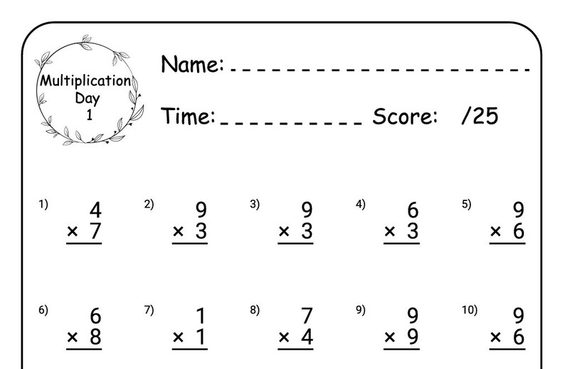 Elementary Math Workbook - Etsy
