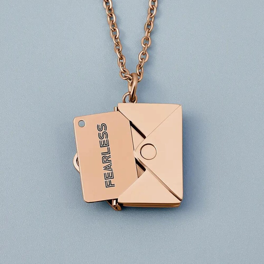 Fearless Envelope Locket Necklace Taylor Swift Inspired - Etsy