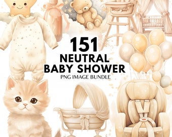 Gender Reveal Baby Shower Clipart Gender Reveal Bundle Newborn Baby ...