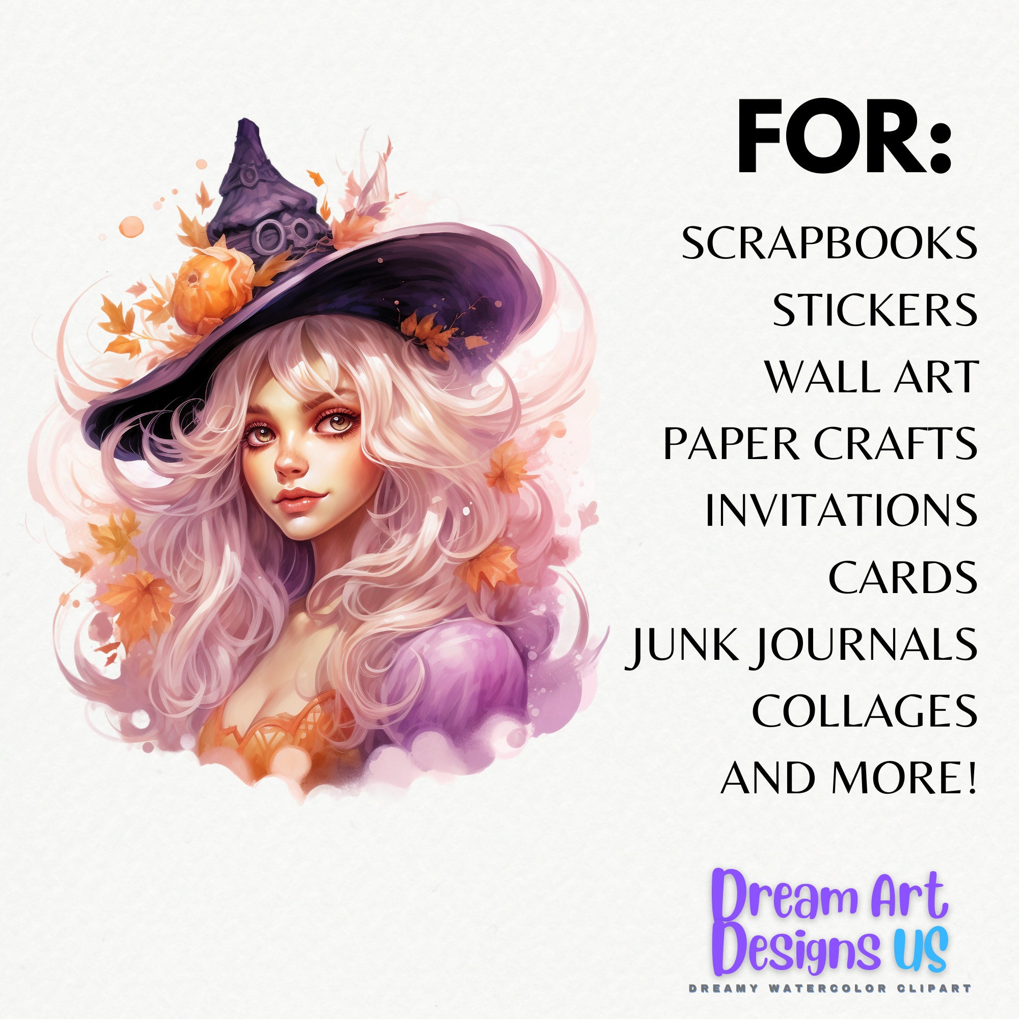 Witchy PNG Pastel Halloween Clipart Pastel Goth Stickers - Etsy