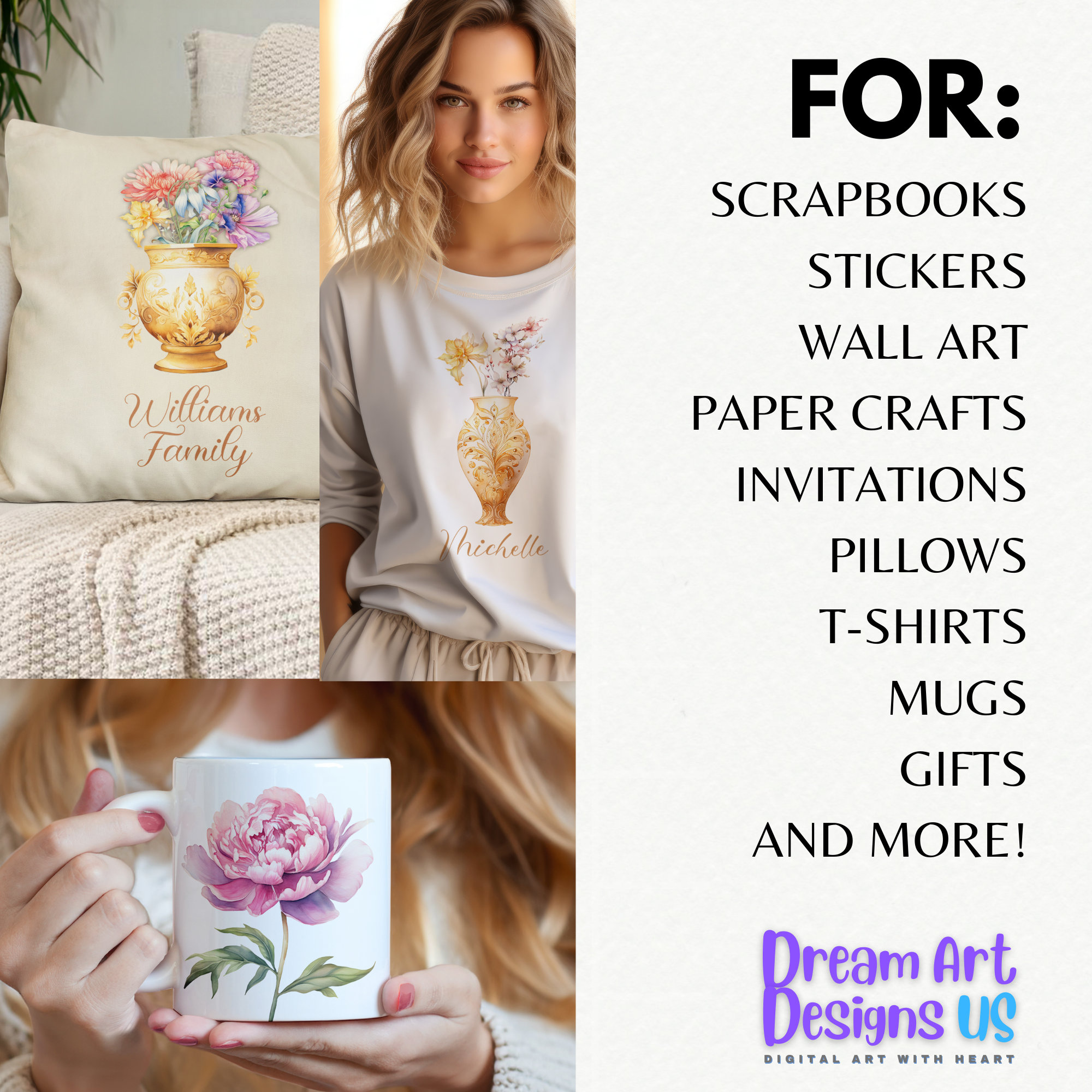 DIY Birth Month Flower Print Creator Kit Watercolor Birth - Etsy UK