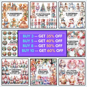 Watercolor Gingerbread Man Clipart Christmas PNG Bundle Digital ...