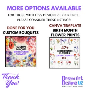 DIY Birth Month Flower Print Creator Kit, Birth Month Flowers DIY Ideas ...