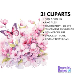Spring Butterfly Clipart Watercolor Butterflies PNG Spring Clipart ...
