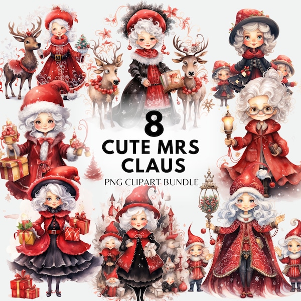 Mrs Claus Face - Etsy