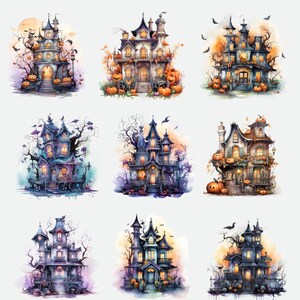 Halloween Haunted House PNG Clipart Bundle Happy Halloween Clipart PNG ...