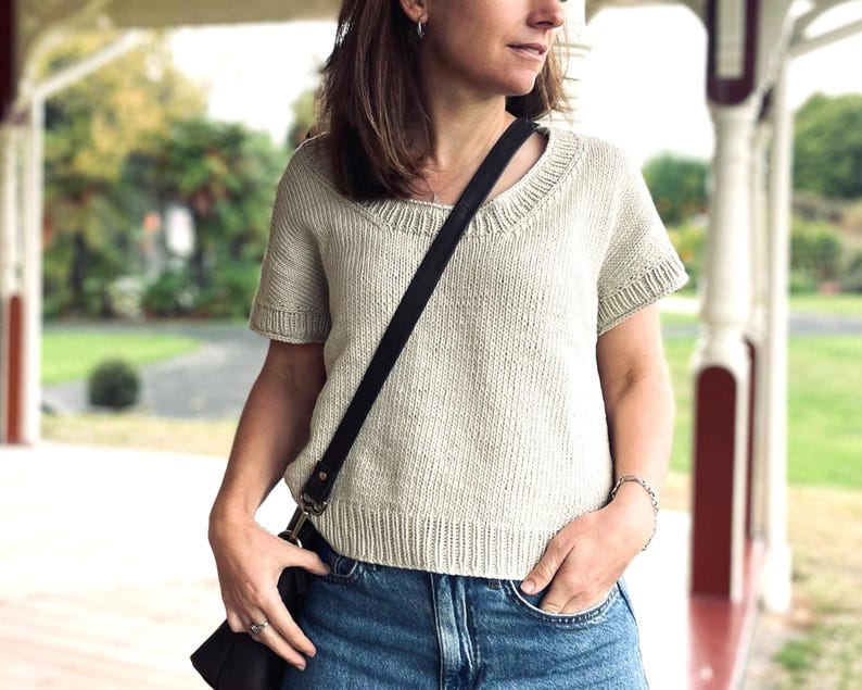Women's T-shirt KNITTING PATTERN / Instant PDF Download / Summer Knit ...