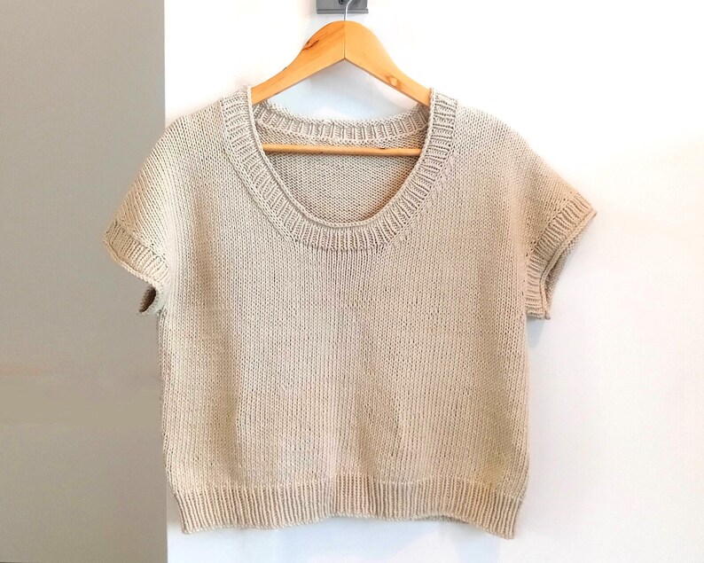 Women's T-shirt KNITTING PATTERN / Instant PDF Download / Summer Knit ...