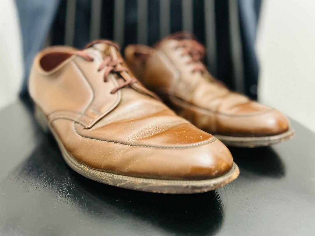 Vintage Osullivan Brown Leather Cap Toe Dress Shoes 95E Union Made - Etsy