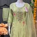 Pastel Green Party Wear Churidar Set - Etsy