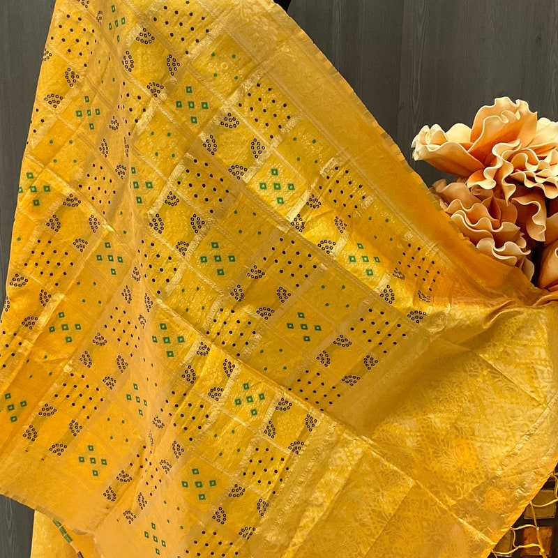 Yellow Dupatta - Etsy