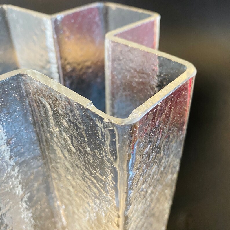Cross Vase by Danish Architect Bodil Kjaer-gullaskruf Sweden - Etsy