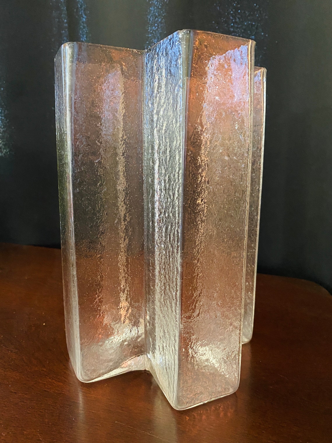 Cross Vase by Danish Architect Bodil Kjaer-gullaskruf Sweden - Etsy