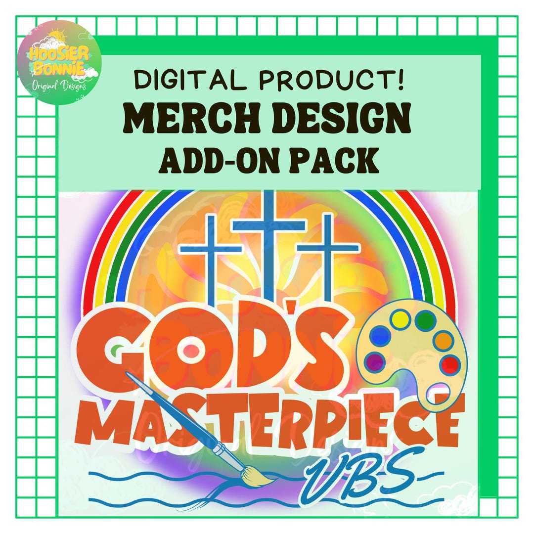 God’s Masterpiece VBS Merch Design Pack (digital Download) - Etsy