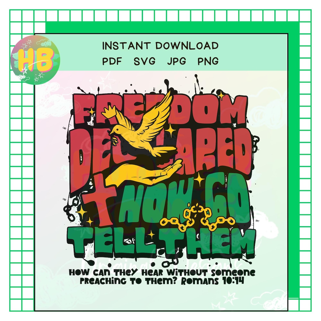 Juneteenth Christian PNG Clipart: Gospel Freedom, Jesus Breaks Chains ...
