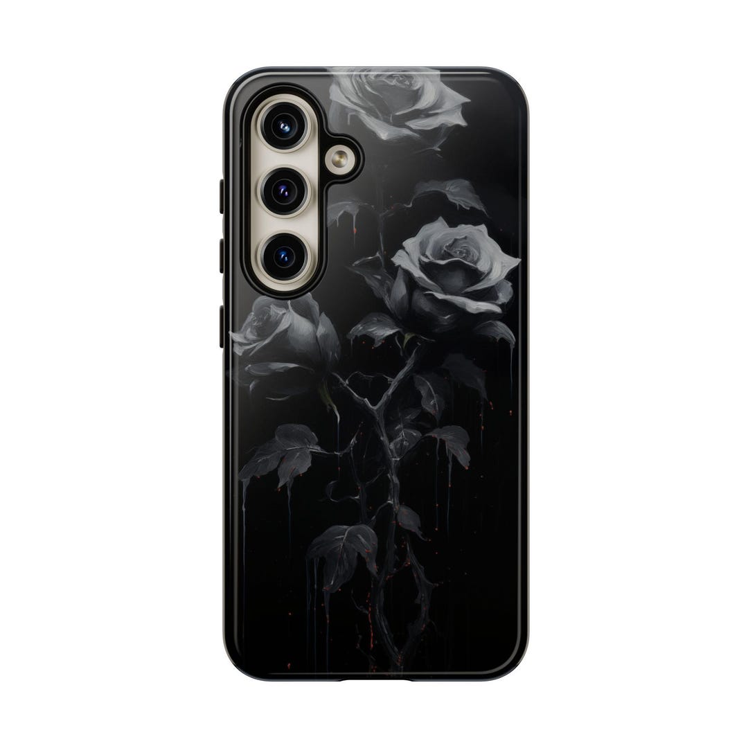 Black and White Rose Phone Case, Flower Case, Iphone, Google Pixel ...